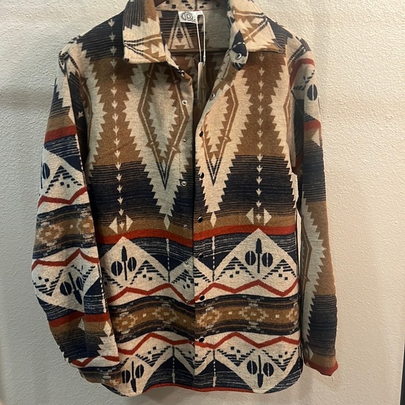 Jackets & Coats | Aztec Print Shacket | Poshmark